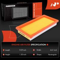 China 2x Engine Air Filter for Nissan Versa 2012-2019 Micra 2015-2019 L4 1.6L for sale