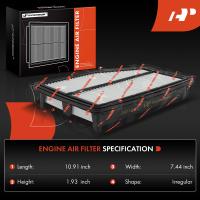 China 2x Engine Air Filter with Rigid Panel for Honda CR-V 2015-2016 L4 2.4L for sale