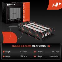 China 2x Engine Air Filter for Honda Civic 2016-2021 CR-V 2017-2022 L4 1.5L for sale