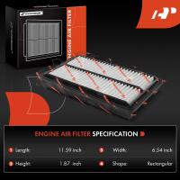 China 2x Engine Air Filter for Honda Odyssey Pilot Ridgeline Passport Acura MDX TLX for sale