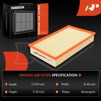 China 2x Engine Air Filter with Flexible Panel for Volvo S80 1999-2006 for sale