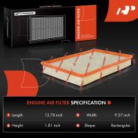 China 2x Engine Air Filter for Dodge Ram 1500 2002-2010 2500 3500 Ram 1500 Classic for sale