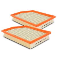 China 2x Engine Air Filter with Flexible Panel for Jeep Cherokee 2014-2018 2.4L 3.2L for sale