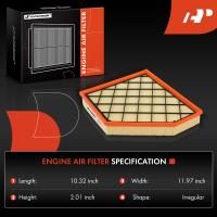 China 2x Engine Air Filter with Flexible Panel for Chevrolet Camaro 2016-2022 6.2L for sale