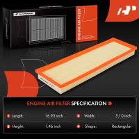 China 2x Engine Air Filter for Volkswagen Beetle 2012-2014 Golf Jetta Passat Rabbit for sale