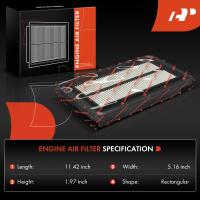 China 2x Engine Air Filter for Mercedes-Benz W205 C63 AMG 16-21 W463 G550 X253 V167 for sale
