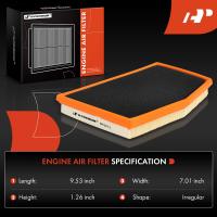 China 2x Engine Air Filter for Porsche Boxster 1997-2005 H6 2.5L 2.7L 3.2L for sale