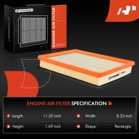 China 2x Engine Air Filter for Dodge Challenger 08-10 Charger Durango Magnum Chrysler for sale