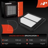 China Engine Air Filter with Rigid Panel for Honda Civic 2006-2011 L4 1.8L for sale