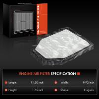 China 2x Engine Air Filter for Jeep Wrangler 2007-2017 Wrangler JK 2018 for sale