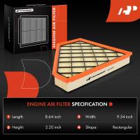 China 2x Engine Air Filter for Cadillac ATS 13-19 CTS 14-19 Chevrolet Camaro 16-23 for sale