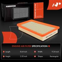 China 2x Engine Air Filter for Chrysler 200 2015-2017 L4 2.4L V6 3.6L for sale