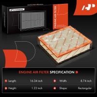 China 2x Engine Air Filter for Mercedes-Benz Metris 2016-2022 L4 2.0L Turbocharged for sale