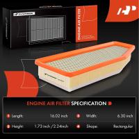 China 2x Engine Air Filter with Flexible Panel for Jeep Cherokee 2019-2022 for sale