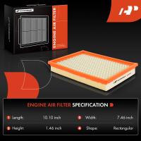 China 2x Engine Air Filter with Flexible Panel for Chrysler PT Cruiser 2001-2005 2.4L for sale
