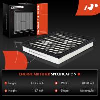 China 2x Engine Air Filter for Buick LaCrosse 10-16 Regal Chevrolet Malibu Impala Saab for sale
