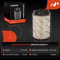 China 2x Engine Air Filter for Volkswagen Jetta 2011-2015 L4 2.0L Naturally Aspirated for sale