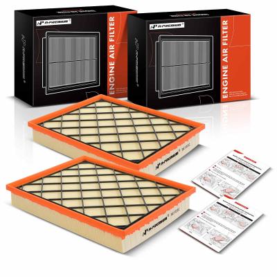 China 2x Engine Air Filter with Flexible Panel for BMW E70 X5 2009-2014 L6 3.0L Diesel for sale