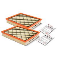 China 2x Engine Air Filter with Flexible Panel for BMW E70 X5 2009-2014 L6 3.0L Diesel for sale