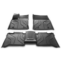 China 3x Front & Rear Black Floor Mats Liners for Toyota Tundra 22-23 Crew Cab Pickup for sale