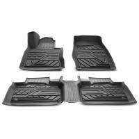 China 3x Front & Rear Black Floor Mats Liners for Ford Explorer 2019-2021 5 Seats for sale