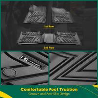 China 3x Front & Rear Black Floor Mats Liners for Jeep Grand Cherokee WK Dodge Durango for sale