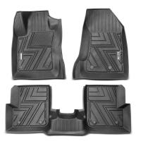 China 3x Front & Rear Black Floor Mats Liners for Jeep Renegade 2015-2021 for sale