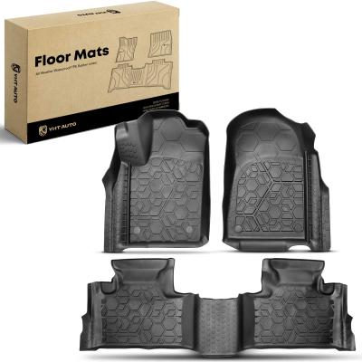 China 3x Front & Rear Black Floor Mats Liners for Jeep Grand Cherokee 2012-2019 for sale
