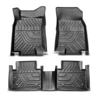 China 3x Front & Rear Black Floor Mats Liners for Nissan X-Trail 14-19 Rogue 14-20 for sale