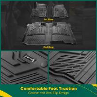 China 3x Front & Rear Black Floor Mats Liners for Chevrolet Silverado GMC Sierra 1500 for sale