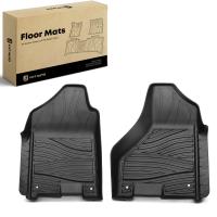 China 2x Front Black Floor Mats Liners for Ram 1500 2011-2018 2500 3500 Dodge Ram 1500 for sale