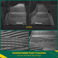 China 2x Front Black Floor Mats Liners for Ram 1500 2011-2018 2500 3500 Dodge Ram 1500 for sale
