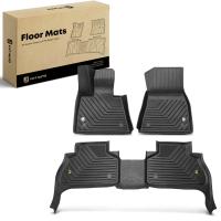 China 3x Front & Rear Black Floor Mats Liners for BMW X5 G05 2019-2023 for sale