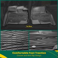 China 2x Front Black Floor Mats Liners for Ford F-150 2015-2023 SuperCrew SuperCab 4dr for sale
