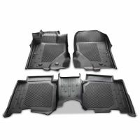 China 3x Front & Rear Black Floor Mats Liners for Ford Bronco 2021-2023 SUV 4-Door for sale