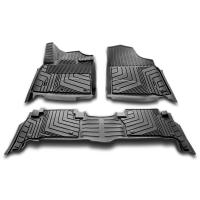 China 3x Front & Rear Black Floor Mats Liners for Toyota Land Cruiser 10-20 SUV 5-Seats for sale