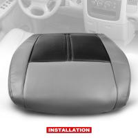 China Front Driver Seat Cover for Jeep Grand Cherokee WK 2005-2007 SUV Grey for sale