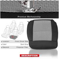 China Dark Gray Front Driver Seat Bottom Cover for Ford F-150 2004-2008 for sale