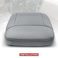 China Front Driver Seat Cover for Ford F-150 2004 2005 2006-2008 Medium Flint Gray for sale