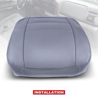 China Front Driver Seat Cover for Ford F-250 F-350 Super Duty 02-07 Medium Flint Gray for sale