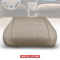 China Front Driver Seat Cover for Cadillac Escalade EXT ESV 07-14 Light Cashmere Tan for sale