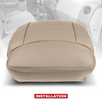 China Front Driver Seat Cover for Ford F-150 2004-2008 Medium Pebble Tan for sale