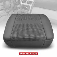 China Front Driver Seat Cover for Dodge Ram 1500 2500 3500 2006 Gray for sale
