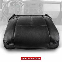 China Front Driver Seat Cover for Ford F-250 F-350 F-450 11-16 Charcoal Black for sale