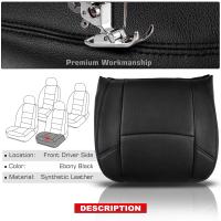 China Front Driver Seat Cover for Cadillac Escalade ESV EXT 2007-2014 Ebony Black for sale