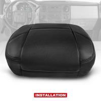 China Front Driver Seat Cover for Cadillac Escalade ESV EXT 2007-2014 Ebony Black for sale