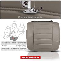 China Front Driver Seat Cover for Hummer H2 2003-2007 Wheat Gray for sale