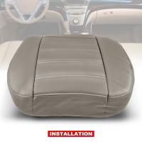 China Front Driver Seat Cover for Hummer H2 2003-2007 Wheat Gray for sale