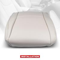 China Front Driver Seat Cover for Lexus RX350 RX450h 2010-2012 Light Tan for sale