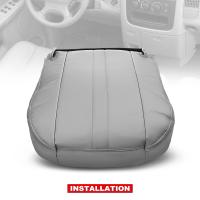 China Front Driver Seat Cover for Chevy Express 1500 2500 3500 GMC Pewter Gray for sale